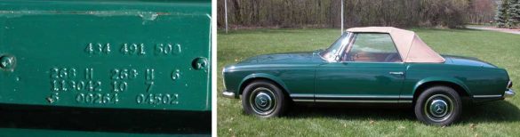 Mercedes Benz Color Code 268 H – Dark Green - Mercedes Market