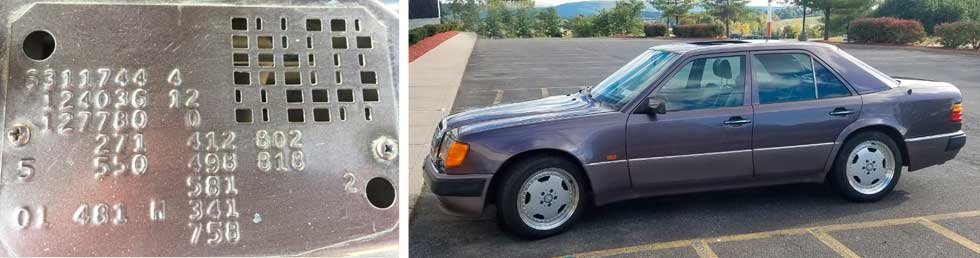 Mercedes Benz Color Code 481 – Bornite Metallic (Blackberry Metallic ...